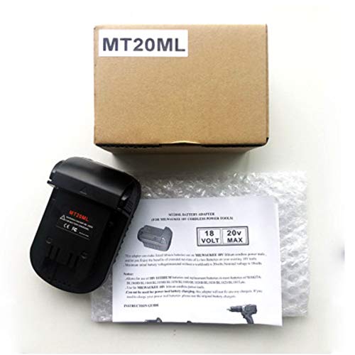 MT20ML Adapter for Makita 18V Li-ion Battery BL1830 BL1860 BL1815 Convert to for Milwaukee M18 Lithium Battery