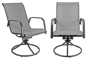 patio master corporation sienna swivel rocker (set of 2) (gray)