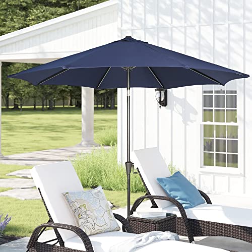 Patio Tree Sunbrella 9Ft Aluminum Market Umbrella Outdoor Patio Table Umbrellas with Ventilation and 5 Years Non-Fading Sunbrella 100% Acrylic Fabric