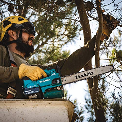 Makita XCU09PT Lithium-Ion Brushless Cordless (5.0Ah) 18V X2 (36V) LXT 16" Top Handle Chain Saw Kit, Teal