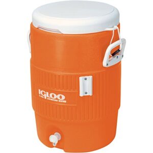 igloo 5-gallon heavy-duty beverage cooler, orange