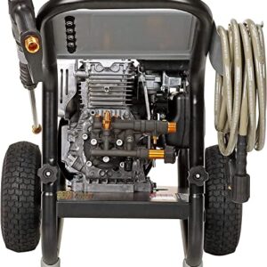 SIMPSON Cleaning MSH3125 MegaShot 3200 PSI Gas Pressure Washer, 2.5 GPM, Honda GC190 Engine, Includes Spray Gun and Extension Wand, 5 QC Nozzle Tips, 1/4-in. x 25-ft. MorFlex Hose, (49-State), Black