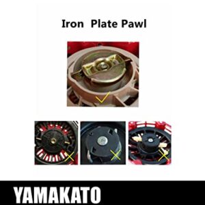 YAMAKATO Predator 212 Ct200u Pull Start Assembly w/Pull Cord for Honda Clones Recoil Starter Generator Coleman Champion 159cc 196cc 212cc 224cc Engine OEM Black