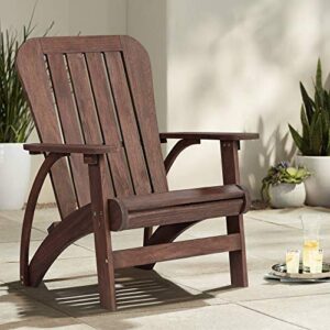 teal island designs dylan dark wood outdoor adirondack chair