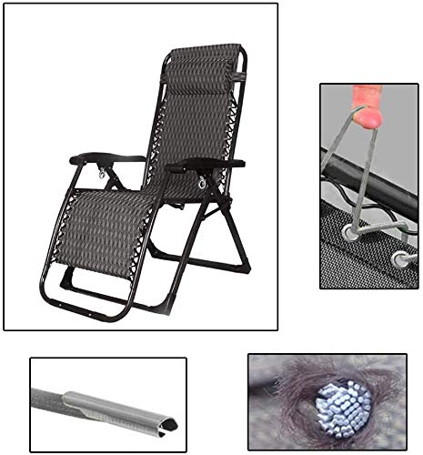 JS&Walk Leisure Chair Fabric Cloth Replacement Kits with Tessforest Cloth and Cord Laces Universal for Zero Gravity Chairs, Patio Bench Lounge Couch, Garden Folding Chair (Gray Rhombus)