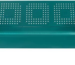 Crosley Furniture CO1023-TU Bates Retro Metal Outdoor Sofa Glider, Turquoise Gloss