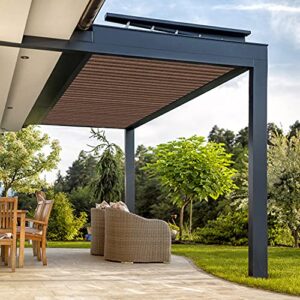 VICLLAX Shade Fabric Sun Shade Cloth Privacy Screen with Grommets for Patio Garden Pergola Cover Canopy 6x8 FT, Mocha