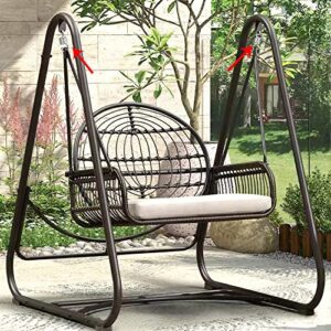 Porch Swing Springs Hammock-Chair Spring - 750Lbs Heavy Duty Suspension Hangers Ceiling Mount Porch Swings (1pc 750Lbs Compact Version)