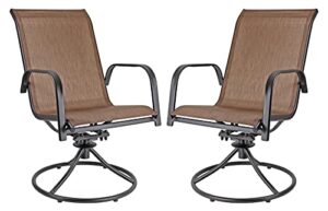 sienna swivel rocker (set of 2) espresso finish ‘brown’