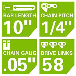 Greenworks 10-inch Replacement Chain, 2937002