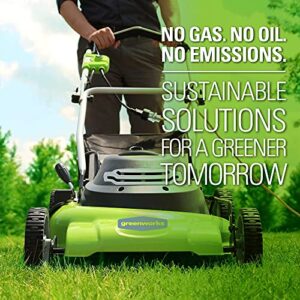 Greenworks 12 Amp 20-Inch 3-in-1Electric Corded Lawn Mower, 25022