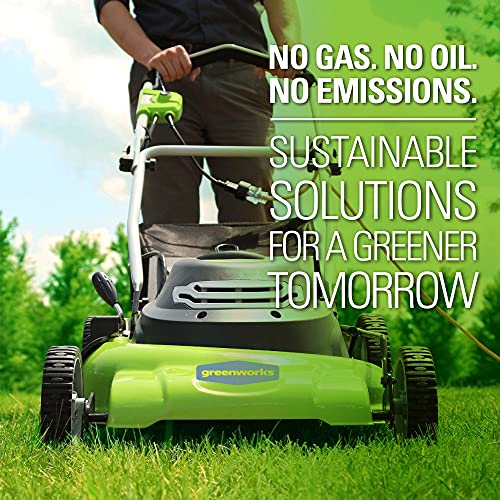 Greenworks 12 Amp 20-Inch 3-in-1Electric Corded Lawn Mower, 25022