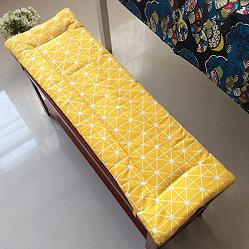 ZHOUZHOU Indoor/Outdoor Garden Bench Cushion Non-Slip Soft Patio Chair Seat Pad, 40x12inch Removable Replacement Sofa Settee Swing Chair Mat with Fashionable Pattern