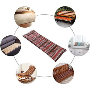 ZHOUZHOU Indoor/Outdoor Garden Bench Cushion Non-Slip Soft Patio Chair Seat Pad, 40x12inch Removable Replacement Sofa Settee Swing Chair Mat with Fashionable Pattern