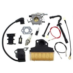 carbhub carburetor for stihl 021 023 025 ms210 ms230 ms250 chainsaw carb with 1123 160 1650 air filter ignition coil fuel line tune up kit replace walbro wt286