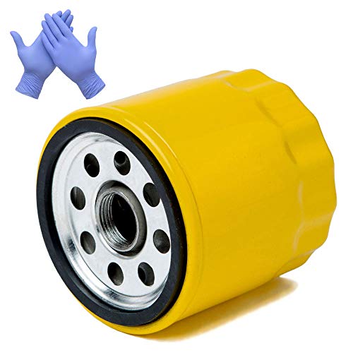 HOODELL 52 050 02 Oil Filter with Gloves, Pro Performance Compatible with Kohler 52 050 02 S, Cub Cadet LTX 1040, Lawn Mower/Tractor Extend Life Series Oil Filter