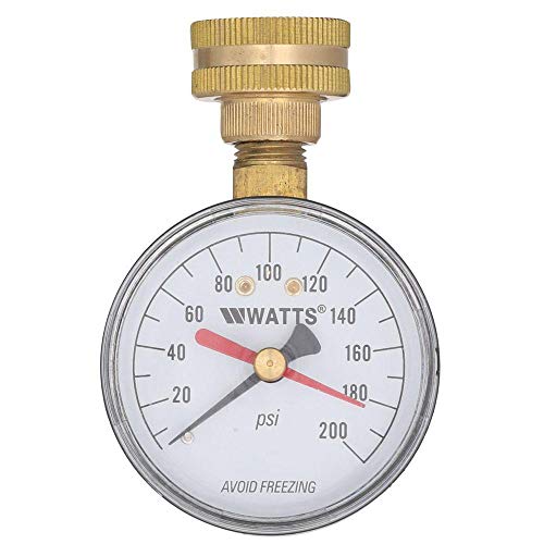 Watts 0950200 Water Pressure Test Gauge, 2 1/2 Inch, White