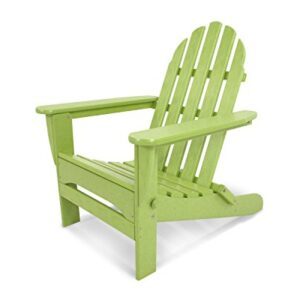 POLYWOOD AD5030LI Classic Folding Adirondack Chair, 29W x 35D x 34H, Lime