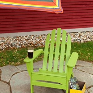 POLYWOOD AD5030LI Classic Folding Adirondack Chair, 29W x 35D x 34H, Lime