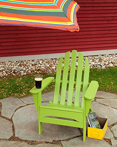 POLYWOOD AD5030LI Classic Folding Adirondack Chair, 29W x 35D x 34H, Lime