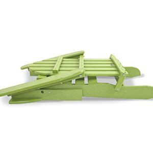 POLYWOOD AD5030LI Classic Folding Adirondack Chair, 29W x 35D x 34H, Lime