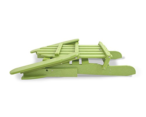 POLYWOOD AD5030LI Classic Folding Adirondack Chair, 29W x 35D x 34H, Lime