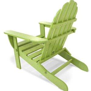 POLYWOOD AD5030LI Classic Folding Adirondack Chair, 29W x 35D x 34H, Lime