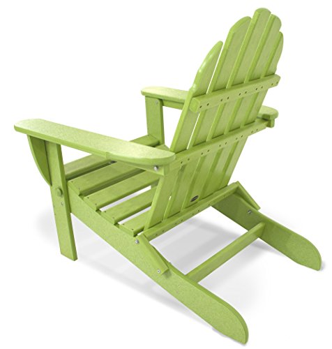 POLYWOOD AD5030LI Classic Folding Adirondack Chair, 29W x 35D x 34H, Lime