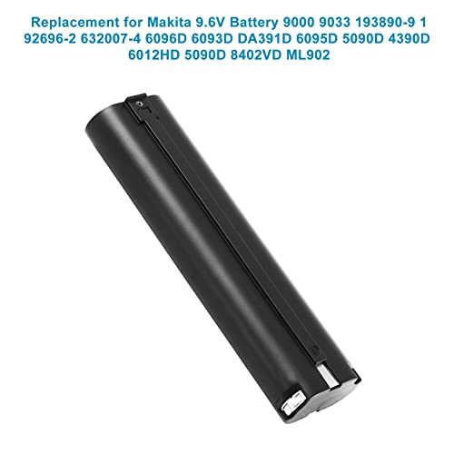 Upgraded 3600mAh Ni-Mh 9.6 Volt Replacement Battery Compatible with Makita 9.6V Battery 9000 9033 193890-9 192696-2 632007-4 6096D 6093D DA391D 6095D 5090D 4390D Cordless Tools Batteries 2-pack