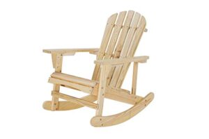 outdoor wood rocker (natural)