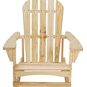 Outdoor Wood Rocker (Natural)