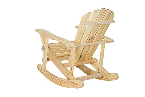 Outdoor Wood Rocker (Natural)