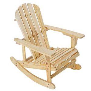 Outdoor Wood Rocker (Natural)