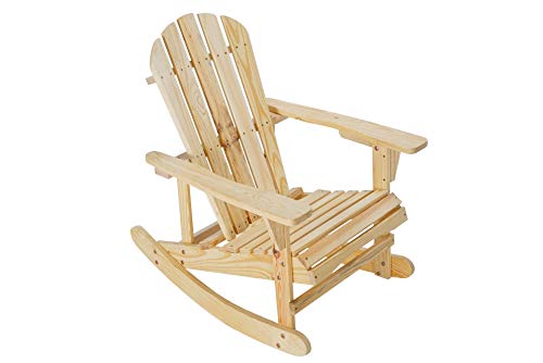 Outdoor Wood Rocker (Natural)