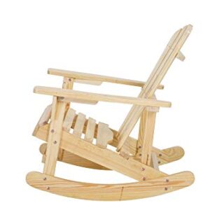 Outdoor Wood Rocker (Natural)