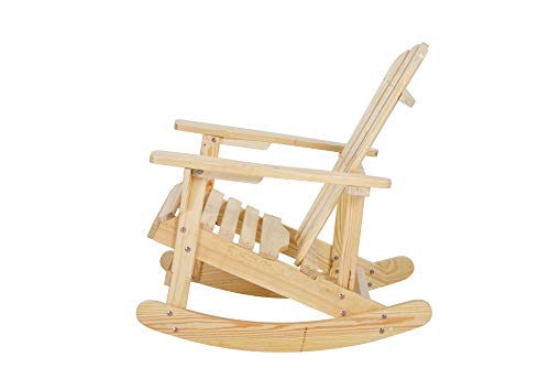 Outdoor Wood Rocker (Natural)