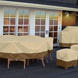 Classic Accessories Veranda Water-Resistant 50 Inch Round Patio Table Cover, Outdoor Table Cover