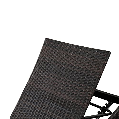 RICHSEAT Patio Chaise Lounge Set 1 Piece, Patio Lounge Chair with Adjustable Backrest, Outdoor Pool Lounge Chair Set for Patio Poolside Backyard Porch Set of 1