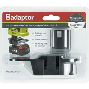 Badaptor Milwaukee Battery Adapter to Ryobi 18v One+ Tools