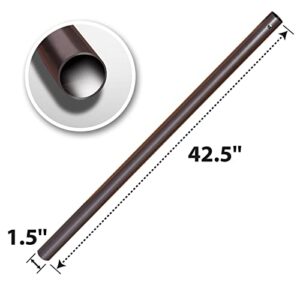 YardGrow Patio Umbrella Pole Replacement Umbrella Lower Pole Replacement, No Bullet Buckle (42.5''L x 1.5''Dia)