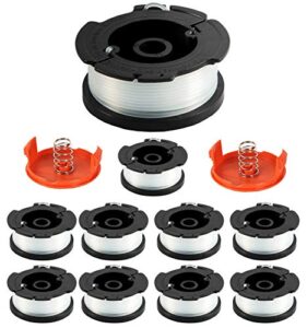 bootop pin af-100 spool, af100 replacement spool for black and decker af1003zp af-100-3zp af-100-2 weed eater parts af-100-bkp for gh900 gh600 lst420 string trimmer line 30ft 0.065″