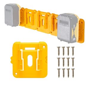 6 pack battery mount holder for dewalt 20v 60v battery dock holder fit for dcb200 dcb203 dcb205 dcb206 batteries