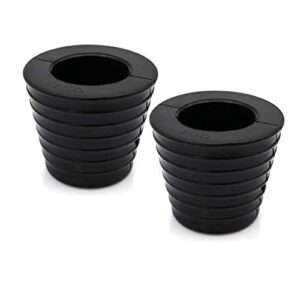 dgq patio umbrella cone umbrella wedge plug for patio table hole opening 2-2.5 inch (black,2packs)