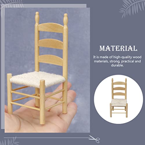 Decoraciones para Salas De Casa DIY Chair Model Doll House Decor Mini House Micro Landscape Chair Shape Decor Jewelry Accessories