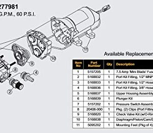 FIMCO 5157202 60-PSI Pressure Switch Assembly for 2.1 & 2.4-GPM High Flo Pumps