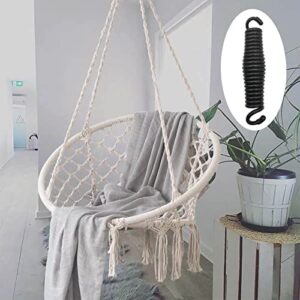 BLASCOOL Porch Swing Springs Heavy Duty - 750Lbs Black Hammock Chair Spring,Hanger Ceiling Mount Spring(One Piece 750Lbs)