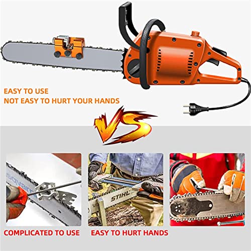 Chainsaw Sharpening Kit, Fast Chain Saw Shaperener Tool, Portable Chainsaw Sharpening Jig, Hand Crank Chainsaw Blade Sharpener, Electric Chainsaw File/Sharpener Accessories for All Kinds of Chain Saws