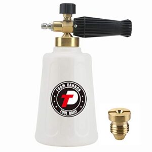 tool daily pressure washer foam cannon for car wash, snow foam lance, additional orifice nozzle 1.1mm, 1/4 inch