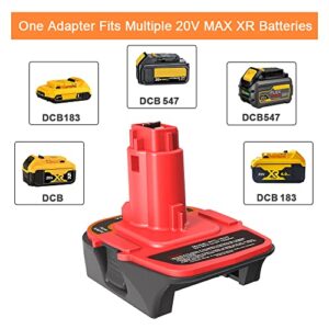 AMICROSS Battery Adapter Replacement for Dewalt 18V to 20V Converter DCA1820, Convert Your Old 18V XRP Tools to Run on The Latest Battery Technology 2-Pack