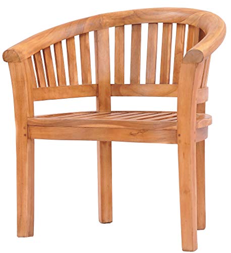 Teak Peanut Outdoor Patio Chair, Made from Solid A-Grade Teak Wood